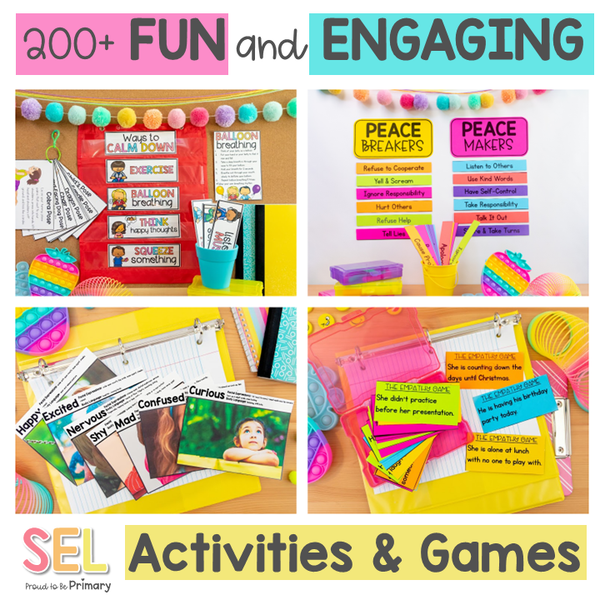 Social Emotional Learning Curriculum 40 Week K-2 SEL Activities & Less