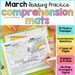 March Spring Morning Work Reading Comprehension Fluency Passages Quest
