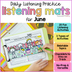 June End of Year Summer Following Directions & Listening Read & Draw A