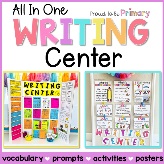 Writing Center for Kindergarten, First, and Second Grade Classrooms ...