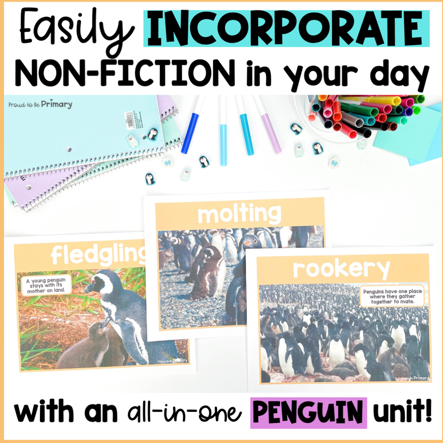 Penguin Activities Winter Craft, Writing, Drawing, Bulletin Board, Sci