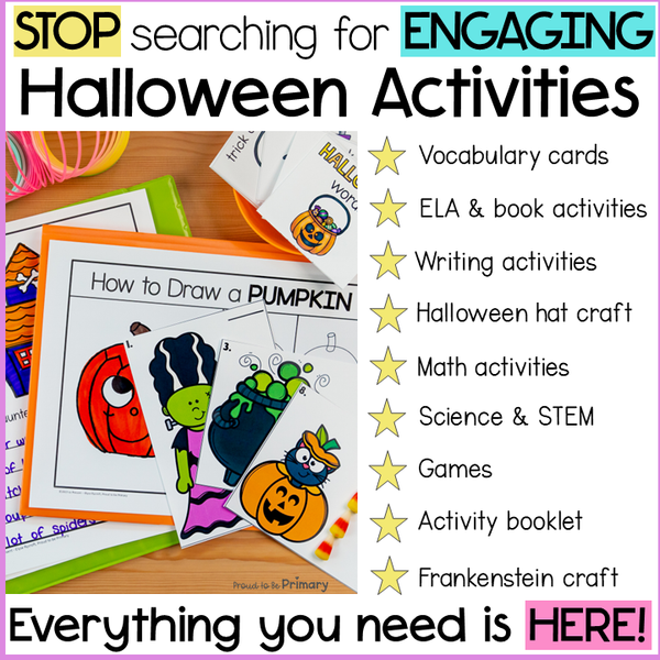 Halloween Fun Pack - Centers, Games, Science Experiments and Worksheet ...