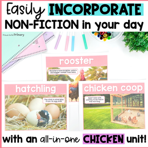 Chicken Non-Fiction ELA & Animal Science Unit