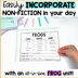 Frog Amphibian Non-Fiction ELA & Science Unit