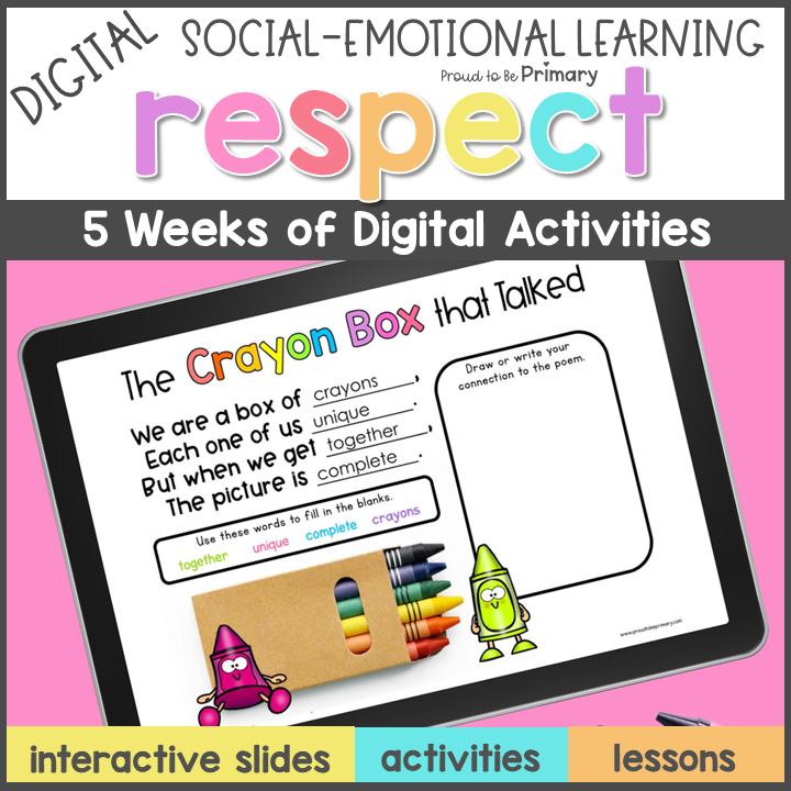 Respect & Gratitude DIGITAL Google Slides Lessons & Week of Respect