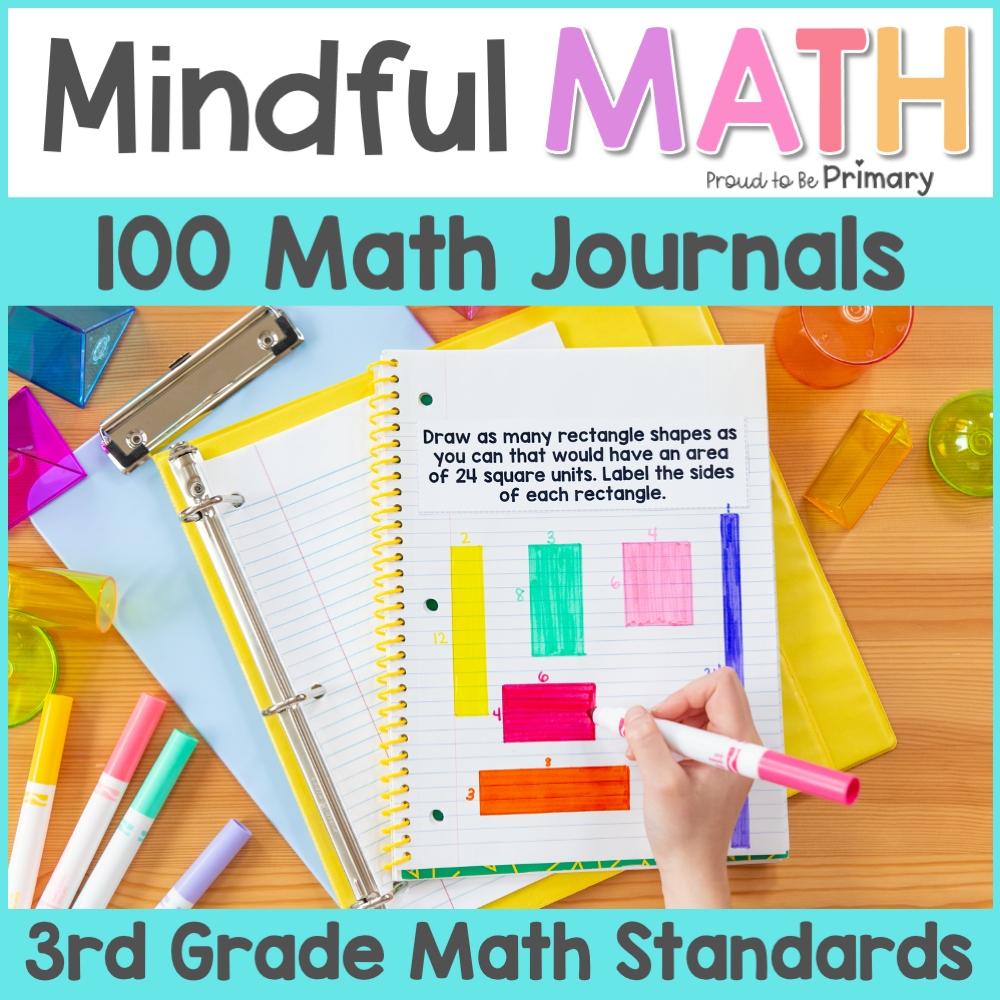 3rd Grade Math Word Problems Interactive Journal Prompts