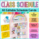 Classroom Daily Schedule - Visual Schedule Cards & Student Checklist