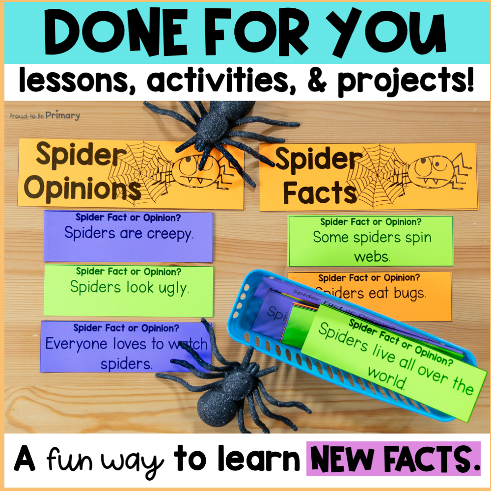 Spider Science & Non-Fiction ELA Unit – Proud to be Primary
