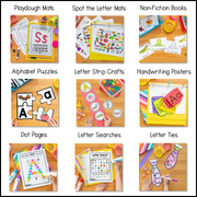 Alphabet Activities - 16 Resource Bundle - Literacy Centers, Posters,