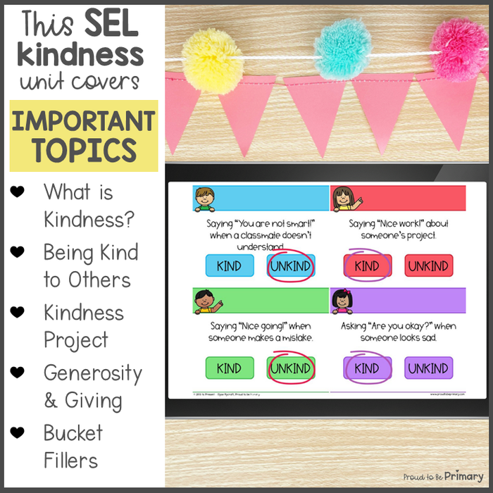 Kindness DIGITAL Lessons Activities Social Skills SEL Acts of Kindness