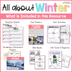 Winter Science, Reading, Writing, Craft Activities - Snow Flake Snowma