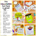Halloween Fun Pack - Centers, Games, Science Experiments and Worksheet