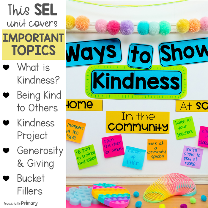 Kindness Activities & Social Skills SEL Lessons - Craft, Coloring Page