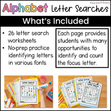 Beginning Sounds Letter of the Week Recognition Worksheets Alphabet Ce