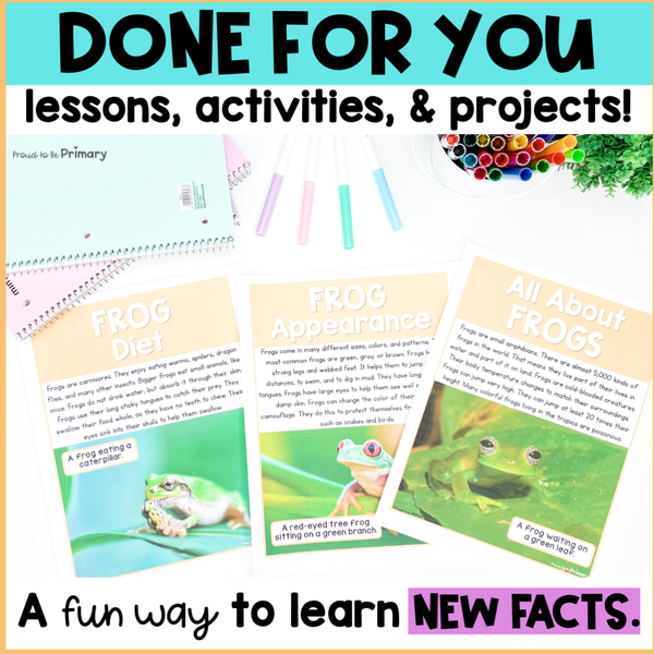 Frog Amphibian Non-Fiction ELA & Science Unit – Proud to be Primary