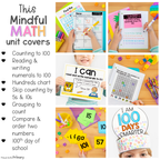 Kindergarten Mindful Math 2D and 3D Shapes Posters Worksheets Tracing