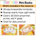 Dolch Sight Word Readers - Read & Trace Mini-Books