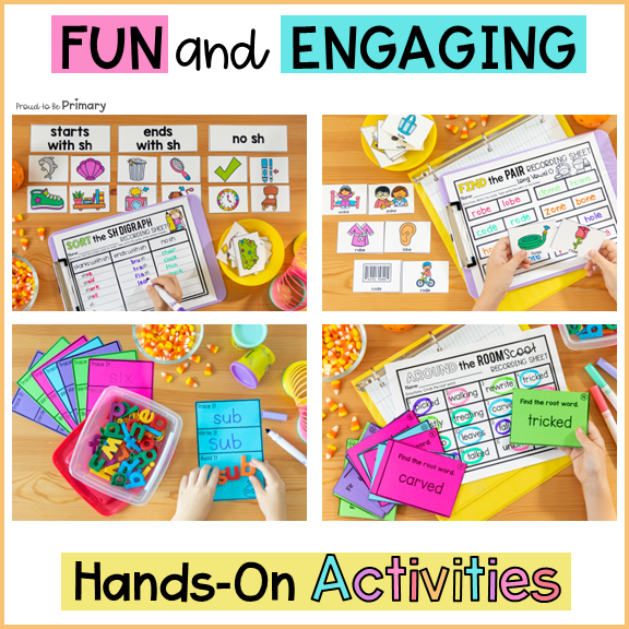 October 1st Grade Literacy Centers, Worksheets & Decodable Reader for ...