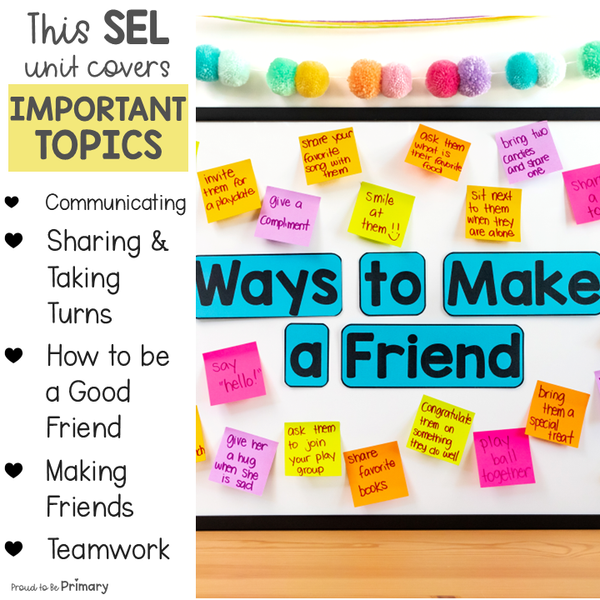 Friendship & Relationships SEL/Character Education Curriculum for K-2