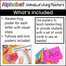 Alphabet Printing Writing Practice Cards - Alphabet Review Handwriting