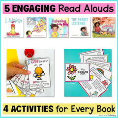 Self-Regulation SEL Read Aloud Activities & Books Yoga Cards Breathing