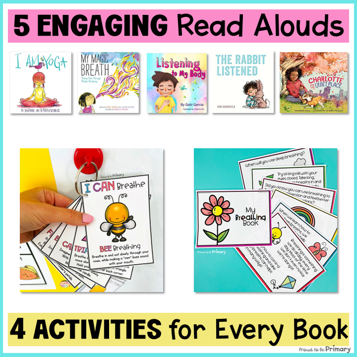 Self-Regulation SEL Read Aloud Activities & Books Yoga Cards Breathing
