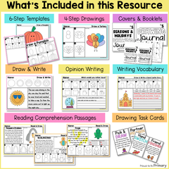 125 Directed Drawing Writing Reading Early Finishers Activities Draw