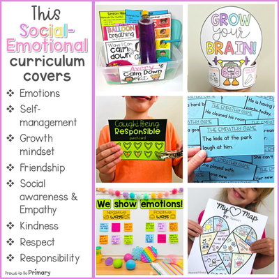 Social Emotional Learning Activities, Social Skills, Kindness SEL Curr