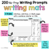 Writing Prompts Paper with Picture Box Creative Writing Center Journal