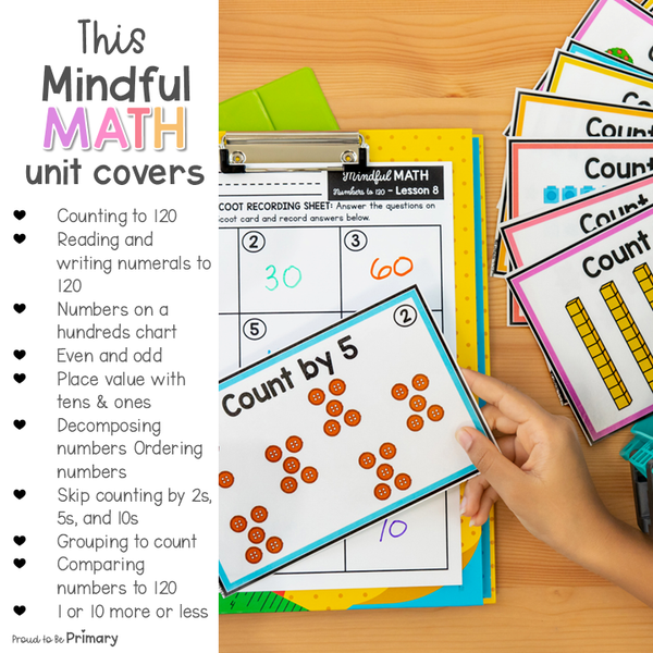 1st Grade Math Number Sense 100 120 Chart Line Posters Place Value Ski