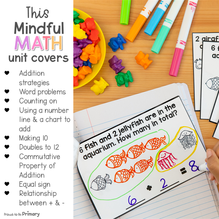 Addition to Ten Math Unit for First Grade