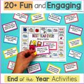 End of the School Year Social-Emotional Learning Activities for K-2