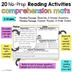 June End of School Year Activities - Summer Reading Comprehension Work