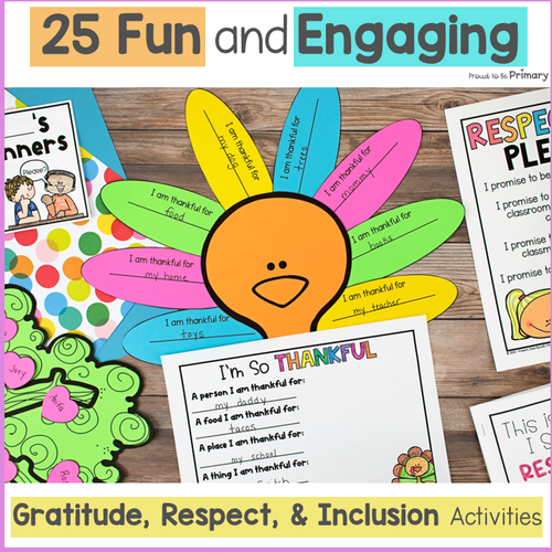 Gratitude, Manners, Respect Social Emotional Activities for Fall