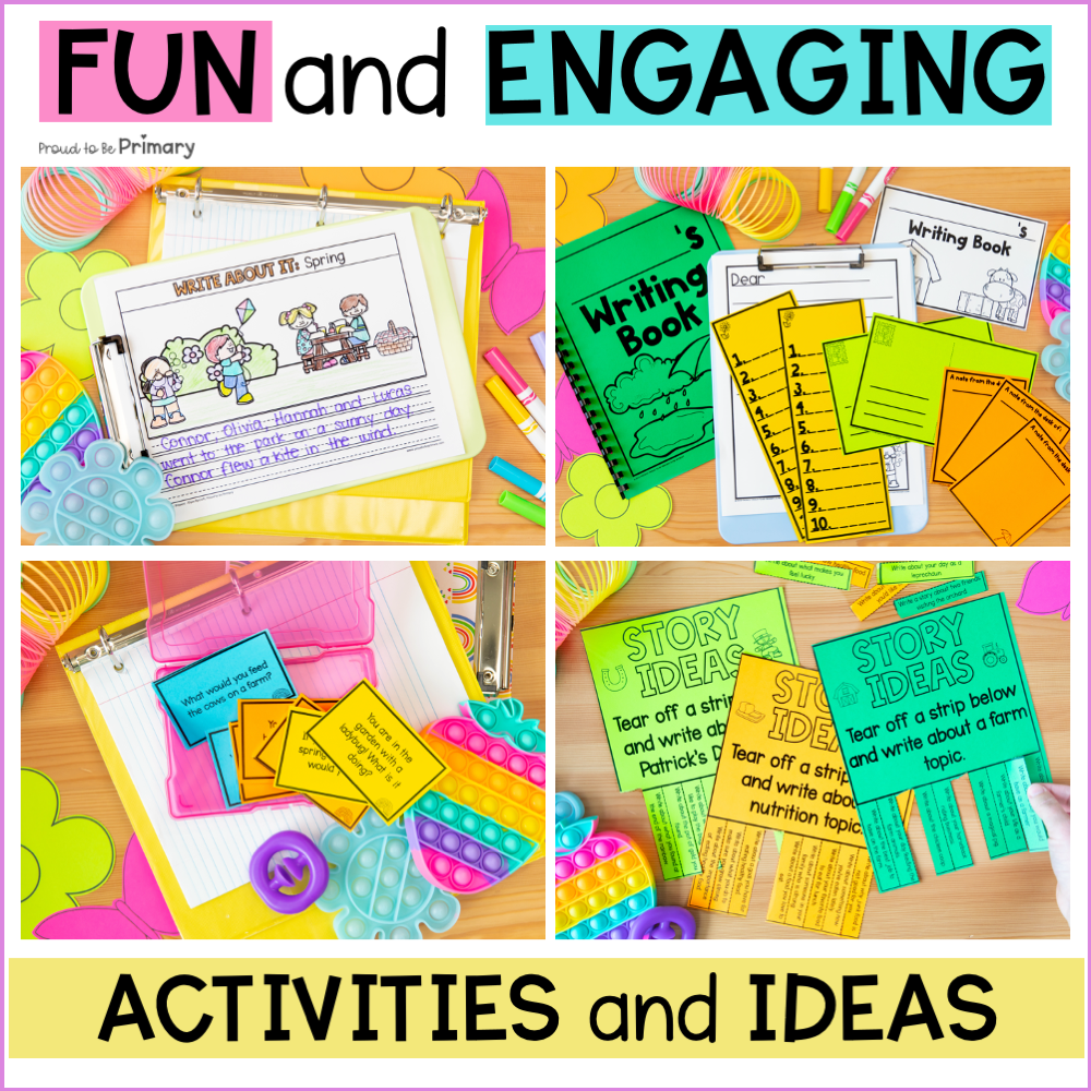 Spring Writing Center for K, 1st and 2nd Grade Classrooms – Proud to be ...