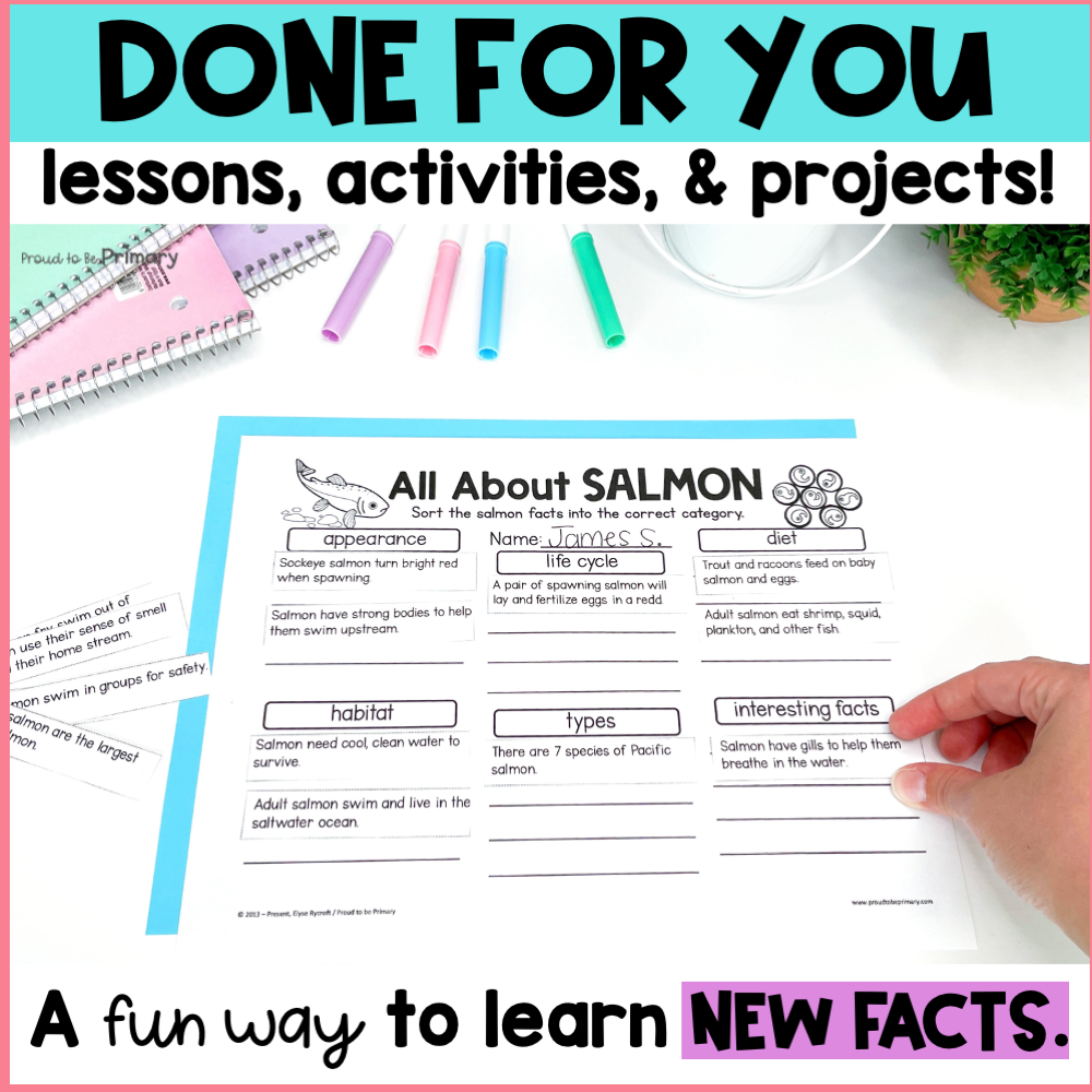 Salmon Non-Fiction ELA & Science Unit – Proud to be Primary