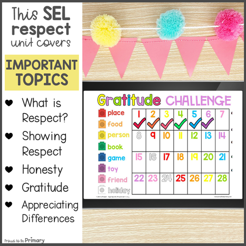 Respect & Gratitude DIGITAL Google Slides Lessons & Week of Respect