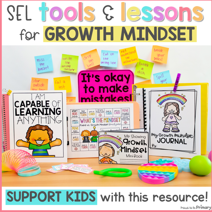Growth Mindset Activities, Lessons & Posters for K-2 - Social Emotiona