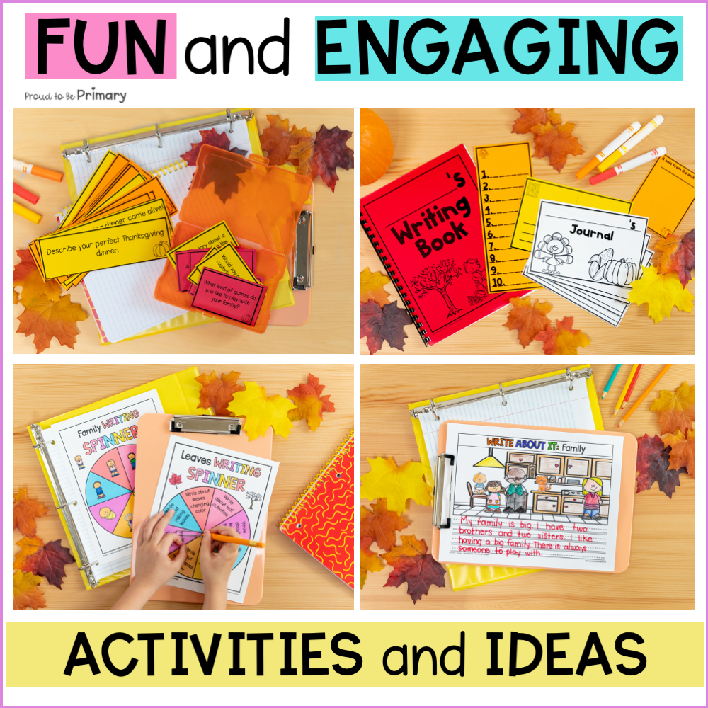 Fall Writing Center for K, 1st and 2nd Grade Classrooms – Proud to be ...