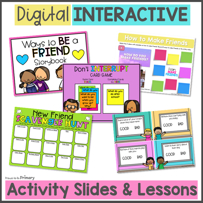 Digital Friendship Lessons & Activities - Being a Good Friend Scenarios