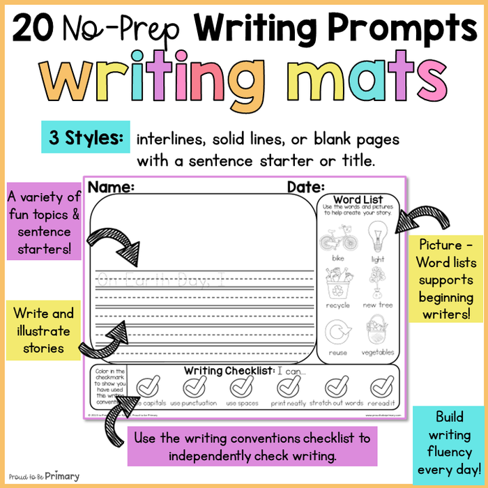April Spring Easter Earth Writing Center Prompts Paper Morning Work Ac