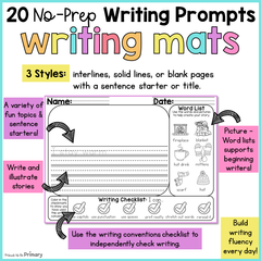 January New Years Winter Writing Center Prompts Paper Morning Work Act