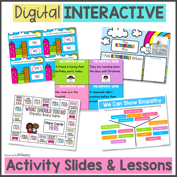 Empathy Social Awareness Skills Digital Lessons, Games, Scenarios