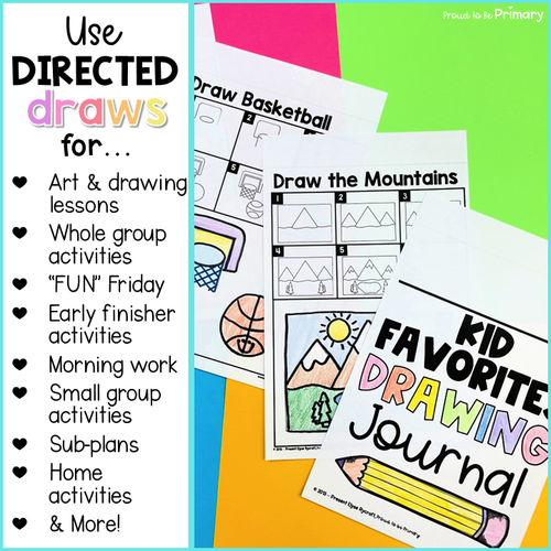 125 Directed Drawing Writing Reading Early Finishers Activities Draw