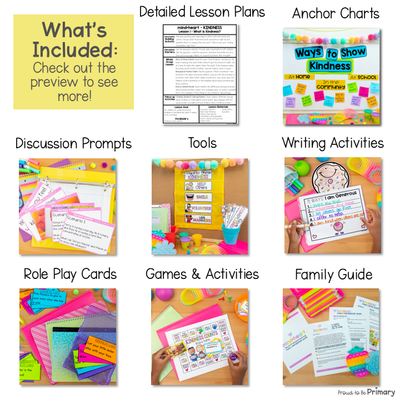 Kindness Social Skills SEL Lessons, Activities, Craft, Coloring Pages,
