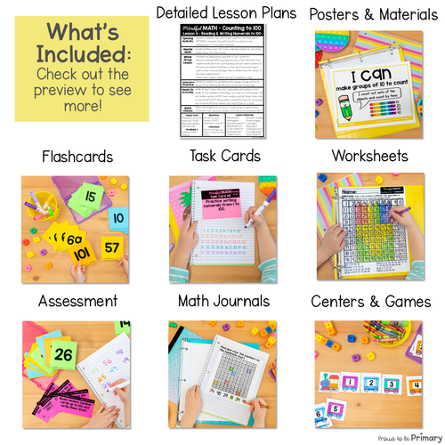 Kindergarten Mindful Math 2D and 3D Shapes Posters Worksheets Tracing