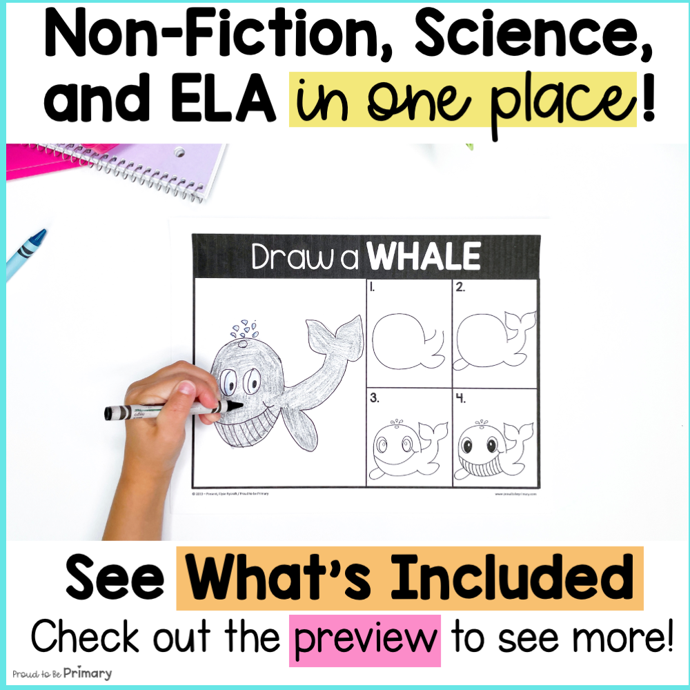 Whale Science & Non-Fiction ELA Unit – Proud to be Primary