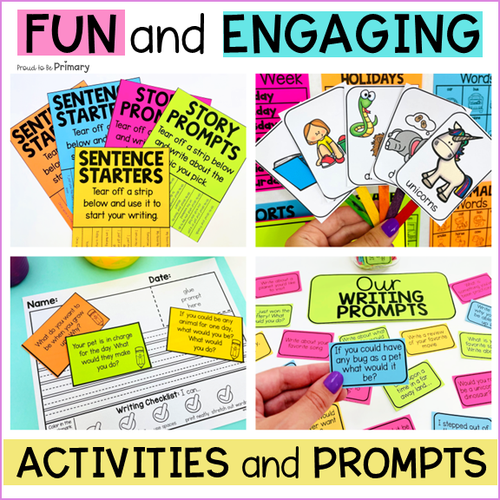 Writing Center for Kindergarten, First, and Second Grade Classrooms