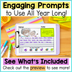 Fun Writing Prompts Kindergarten 1st 2nd Grade Monthly Journal Cards A