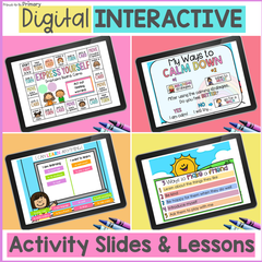 Social Emotional Learning DIGITAL Curriculum for Kindergarten to 2nd